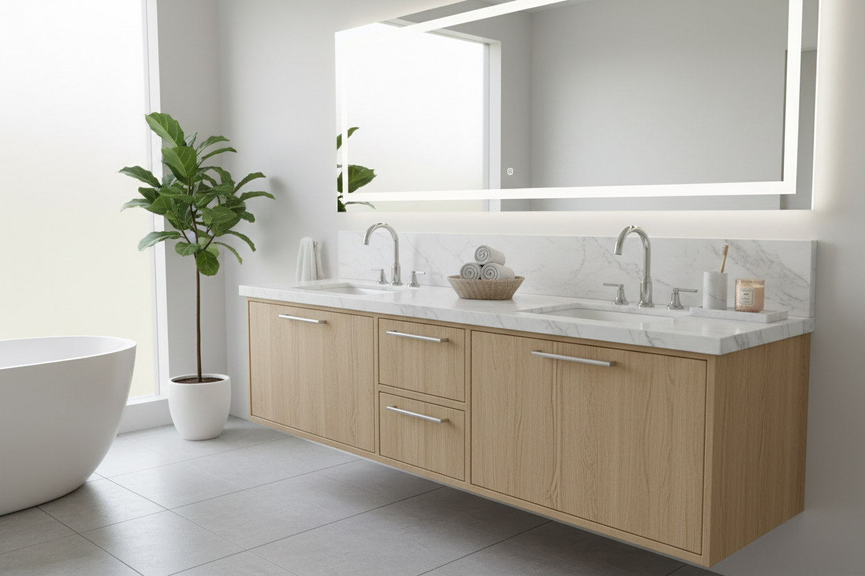 Bathroom Vanity Height Standards & Vanity Top Dimensions: The Complete ...