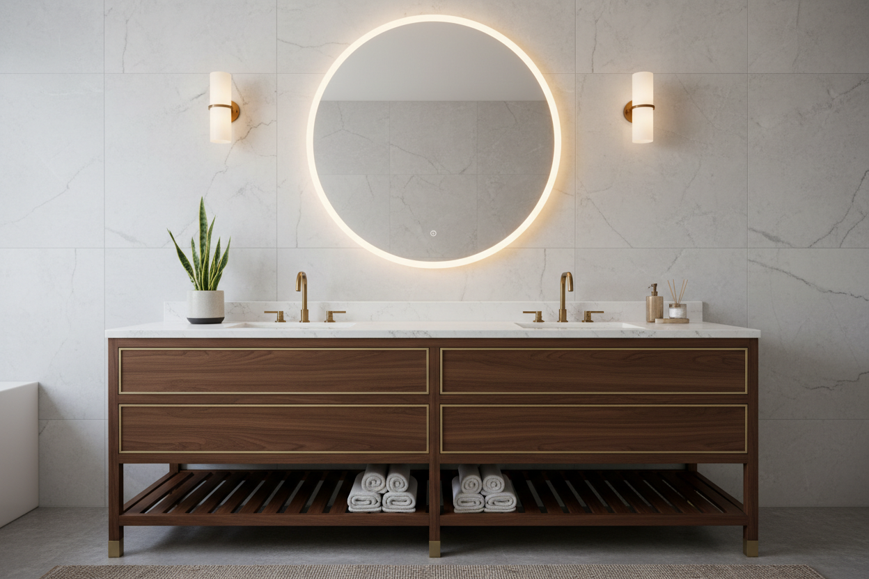 Custom Bathroom Vanity Dimensions: Space Planning & Design Ideas for ...