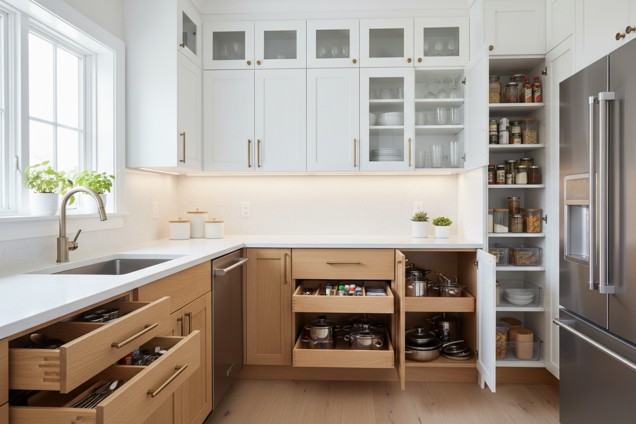 Smart Kitchen Cabinet Ideas for Small Spaces and High-Use Kitchens ...