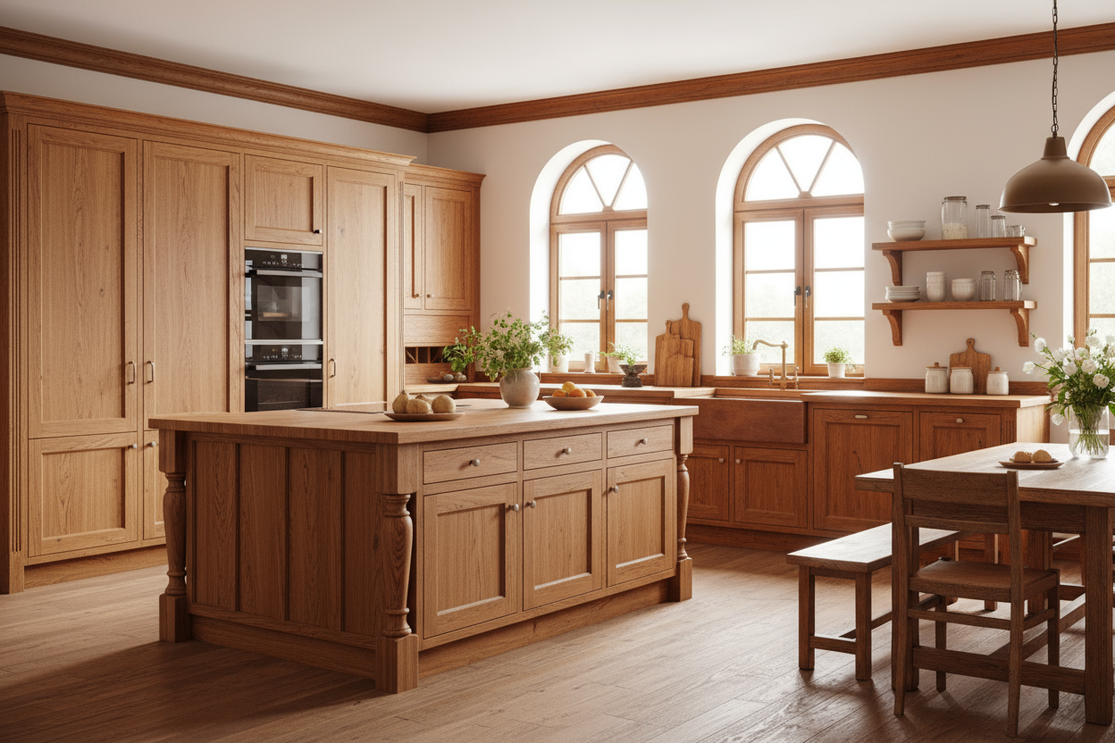 Solid Wood Kitchen Cabinets for Southeast Asia | Premium Quality by ...